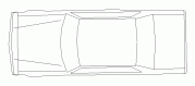 Bloques AutoCAD Gratis de Coche. Vista en planta.