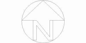 Bloques AutoCAD Gratis de Norte con imagen Mexicana